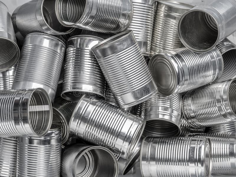 Empty Metal Cans in the Grass Stock Image - Image of garbage, recycling ...