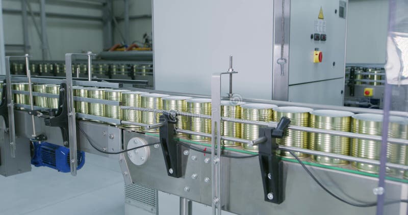 Can production factory stock video. Video of canned - 155774687