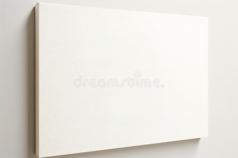 Empty Canvas on the Wall. Generated by AI Stock Illustration ...