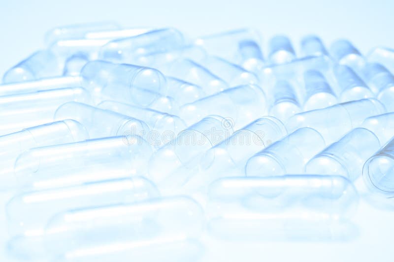 Empty Capsules and the Doctor Will Be Note Stock Image - Image of drug ...