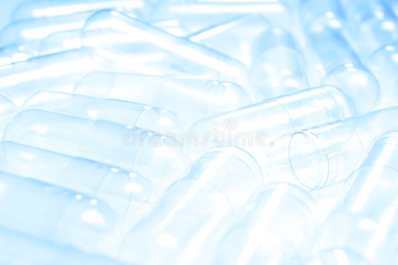 Empty Capsules for Background Stock Image - Image of care, closeup ...