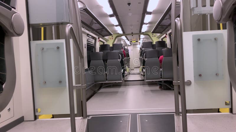 The Car Inside the Train at Speed Stock Footage - Video of industry ...