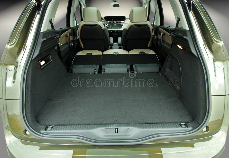 Empty car trunk stock photo. Image of boot, plastic, delivery - 52821388