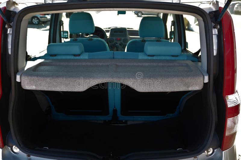 Empty Car Trunk. Luggage Space. Stock Photo - Image of transportation ...