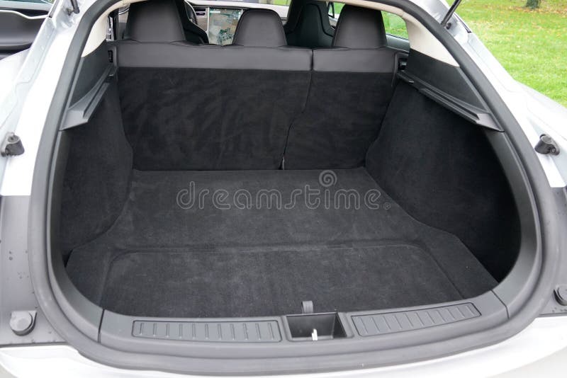 Empty Car Trunk Sport Vehicle Luggage Compartment Stock Image - Image ...