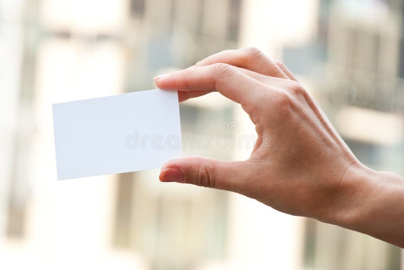 Empty card in a hand stock photo. Image of showing, sign - 20713256