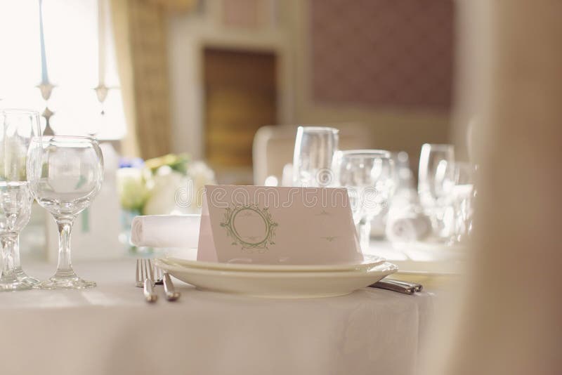 Empty Card on Plate stock image. Image of arranging, card - 47806905