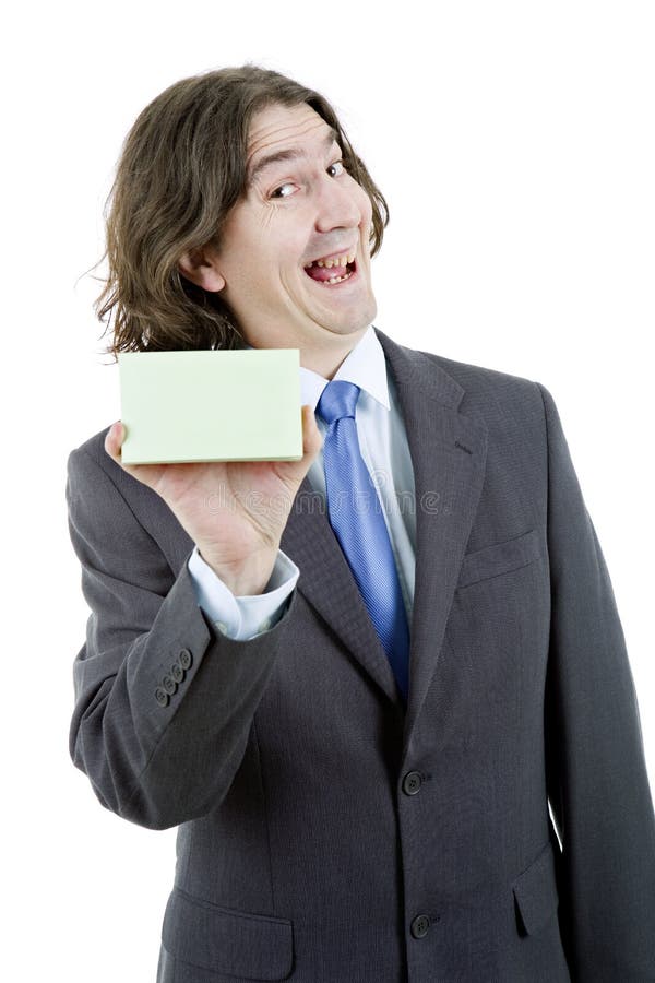 Empty card stock image. Image of formal, businessman - 33622871