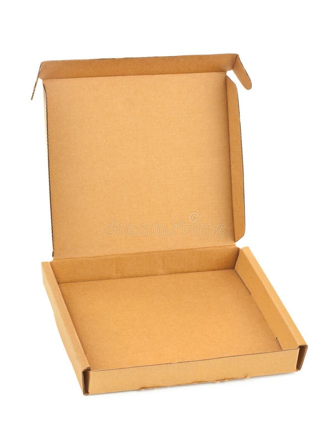 Empty brown cardboard box stock image. Image of cardboard - 34595267