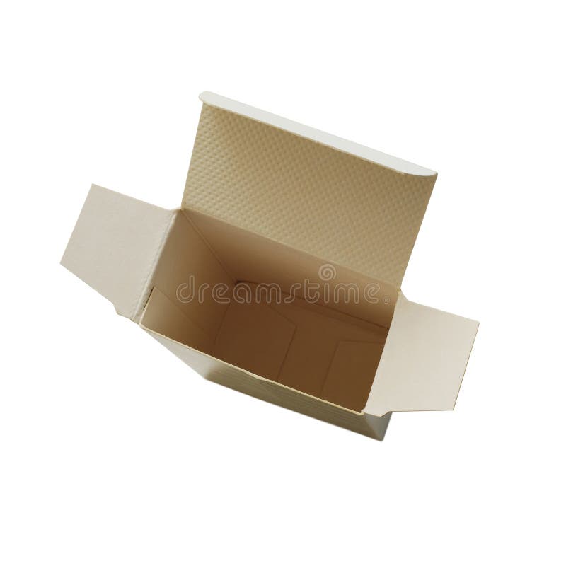 Inside the cardboard box stock image. Image of merchandise - 7615963