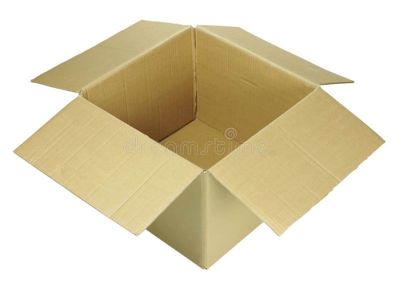 Inside the cardboard box stock image. Image of merchandise - 7615963