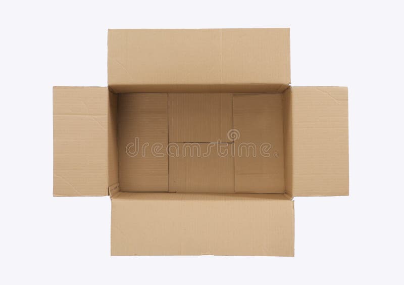 Cardboard box ariel stock image. Image of recycle, cardboard - 4013407