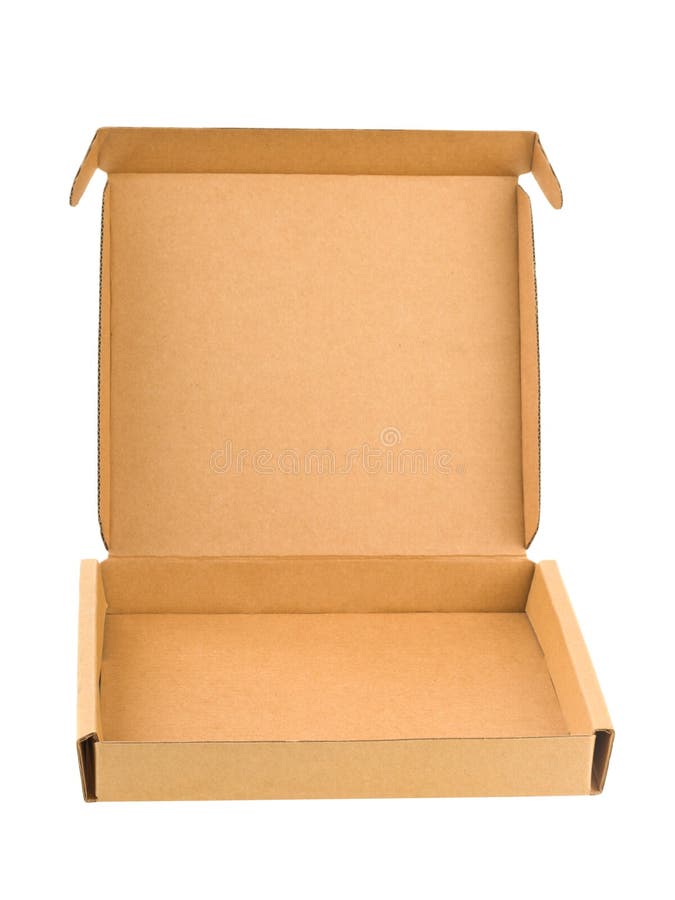 Open cardboard box stock image. Image of delivery, transparent - 53137283