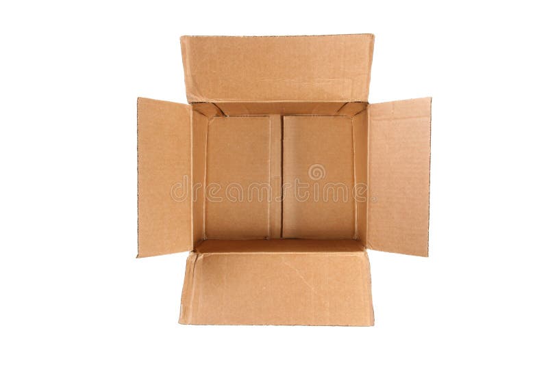 Empty Corrugated Bottle Box Stock Image - Image of juice, compartments ...