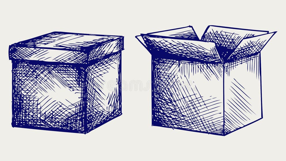 Cardboard Box Doodle Stock Illustrations – 3,489 Cardboard Box Doodle ...