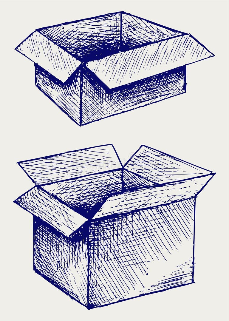 Cardboard Box Doodle Stock Illustrations – 5,024 Cardboard Box Doodle ...