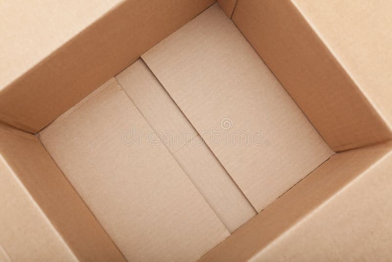 Empty cardboard box stock photo. Image of empty, open - 96330356