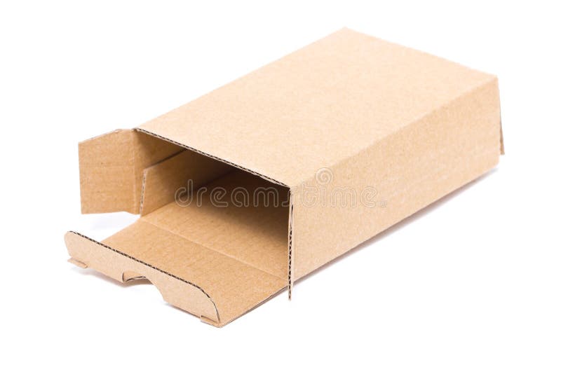Empty Cardboard Box. stock image. Image of open, packing - 36468785