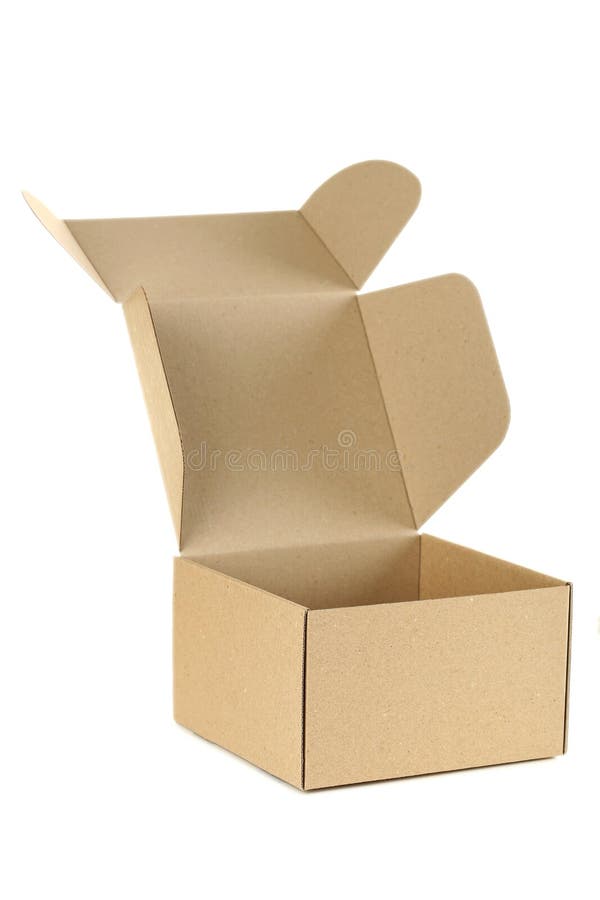 Empty cardboard box stock image. Image of isolated, moving - 64832641