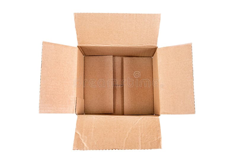 Empty Cardboard Box stock image. Image of cardboard - 347625681