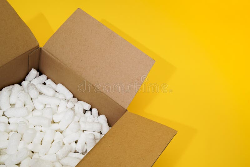 Empty Cardboard Box Package for Shipping Cargo Stock Image - Image of ...