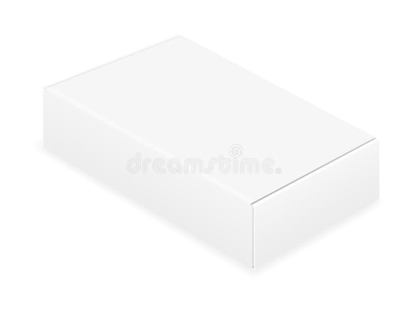 Empty Cardboard Box Packaging Blank Template for Design Stock Vector ...