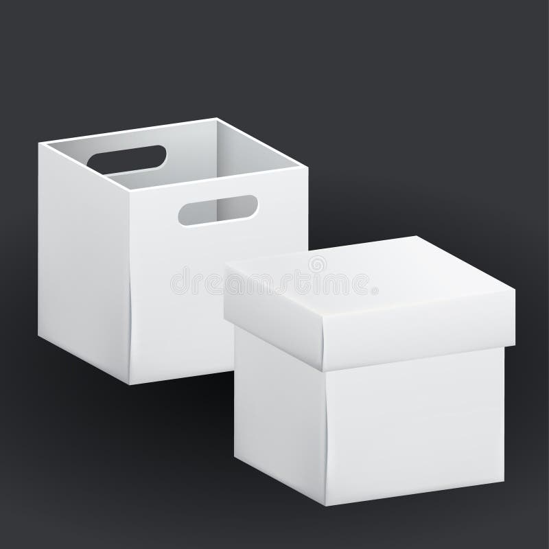 Empty Cardboard Box Packaging Container. Vector Illustration Isolated ...
