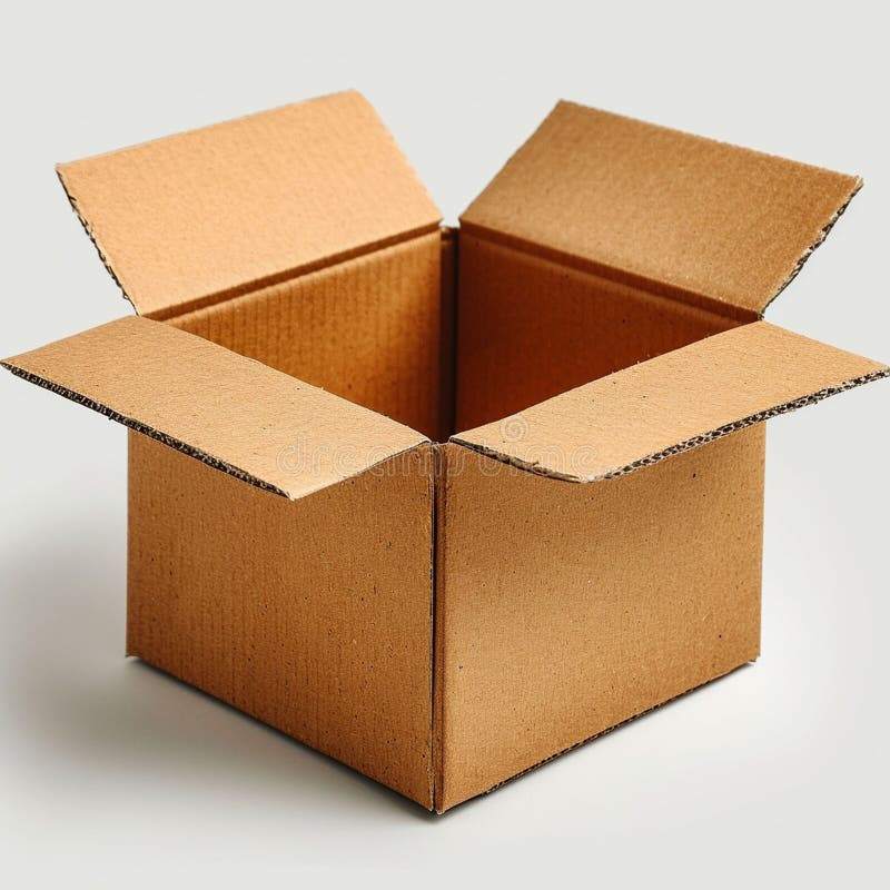 Empty Cardboard Box Ready for Packing or Storage. Stock Photo - Image ...