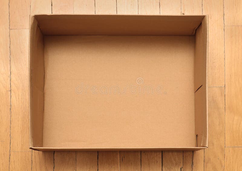 Empty cardboard box stock image. Image of wooden, package - 144745797
