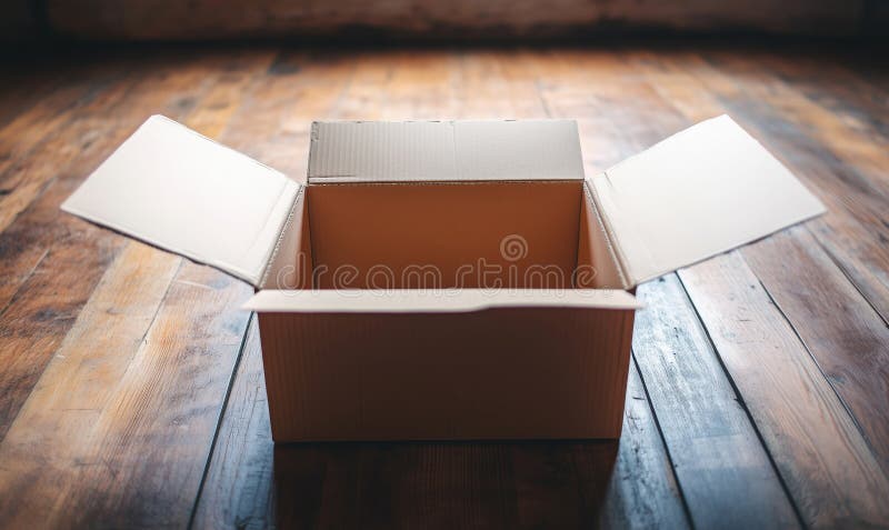 Cardboard Box Open Flaps Ready Packing Storage Stock Photos - Free ...