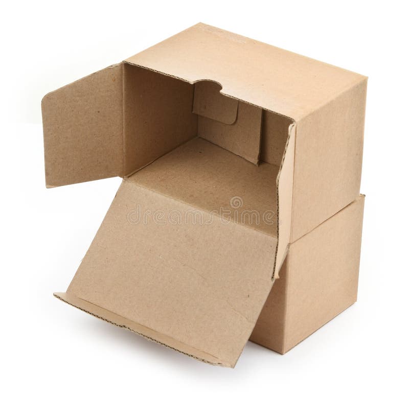 Stack of cardboard boxes stock image. Image of package - 3486889