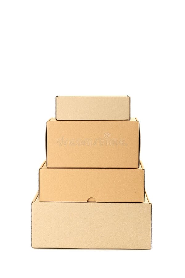 Empty cardboard boxes stock photo. Image of kitty, order - 64832636