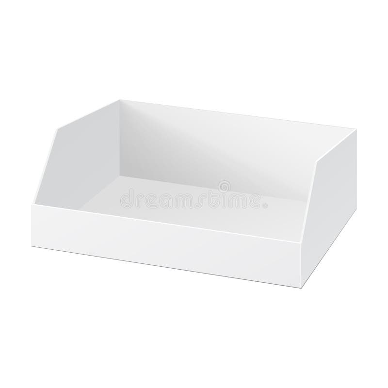 Empty Cardboard POS POI Blank Display Show Box Holder for Sale. Vector ...