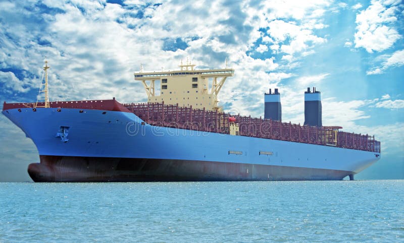 Empty cargo ship stock photo. Image of empty, harbor - 32495560