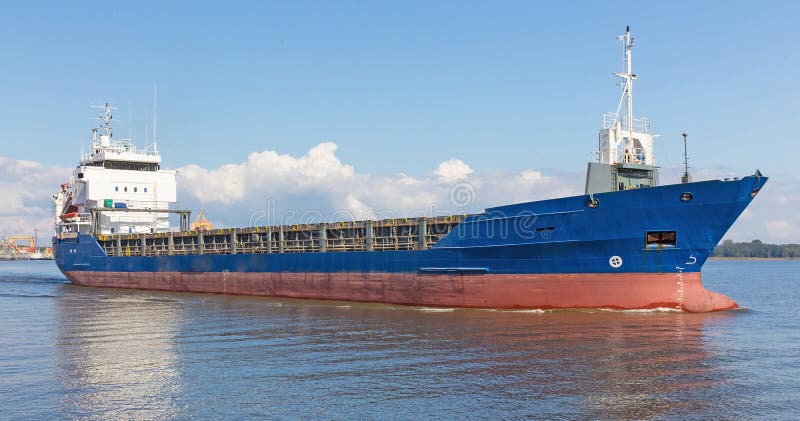 Empty cargo ship stock image. Image of container, goods - 44469599