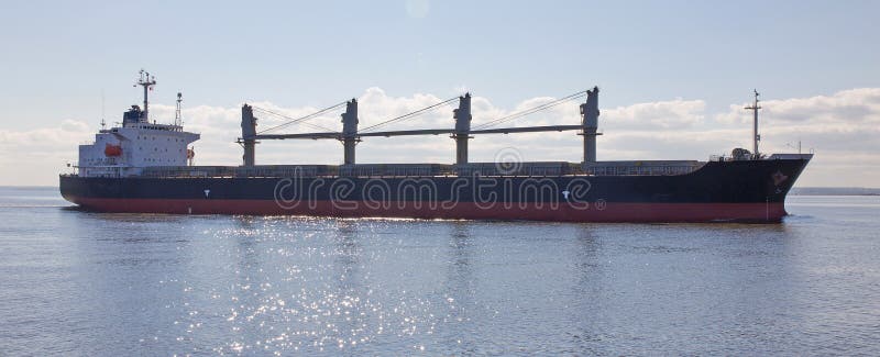 Empty cargo ship stock image. Image of container, goods - 44469599