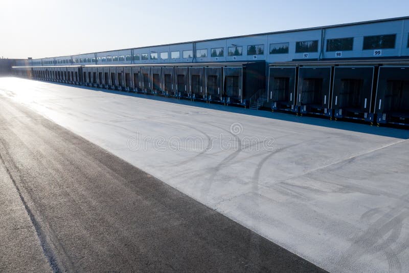 Empty cargo terminal stock image. Image of city, commercial - 200311517