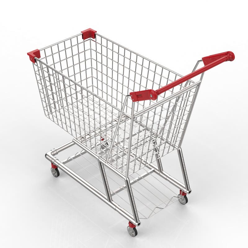 Empty cart stock image. Image of handcart, supermarket - 82134929