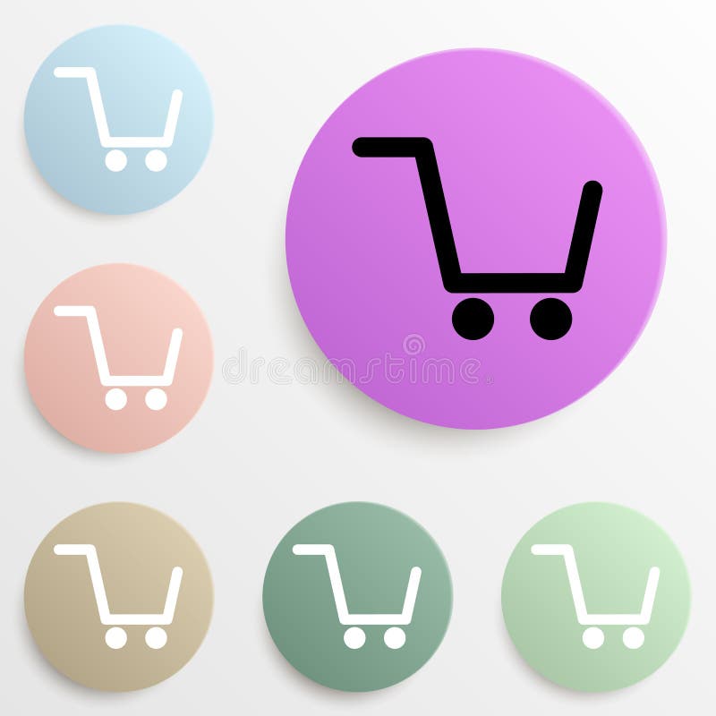 Boy with an Empty Cart that Can Be Filled Stock Vector - Illustration ...