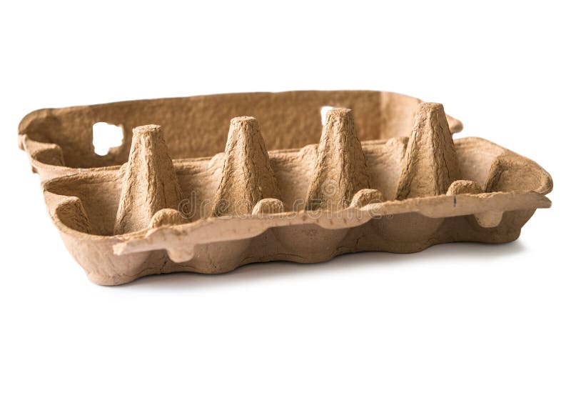 Empty Carton Cardboard Pizza Package. Paper Pizza Box. Isolated on a ...