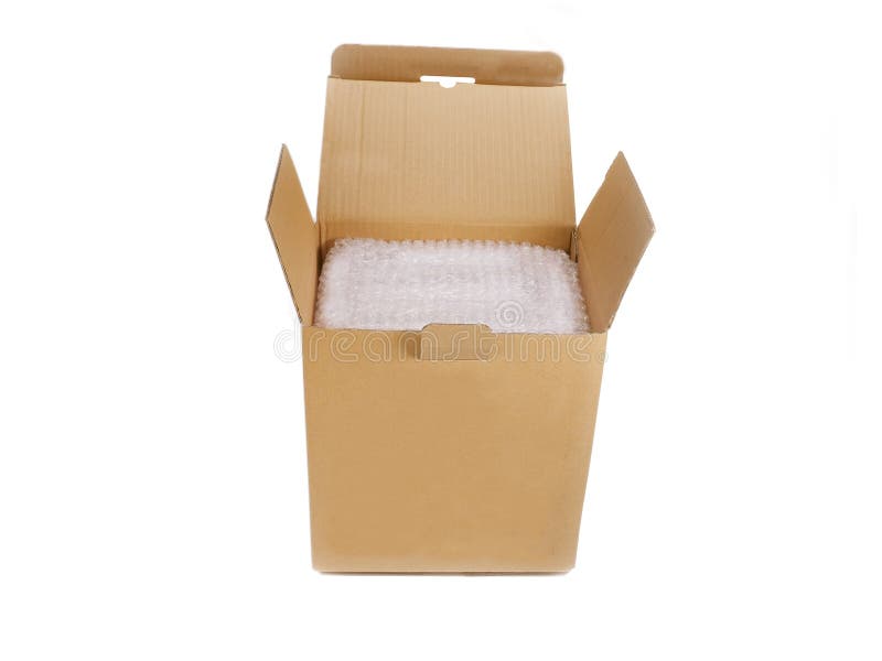 Empty carton box open stock photo. Image of house, black - 99375666