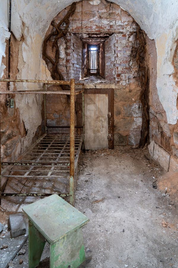 Empty Crumbling Cell Room stock image. Image of cell - 311502371