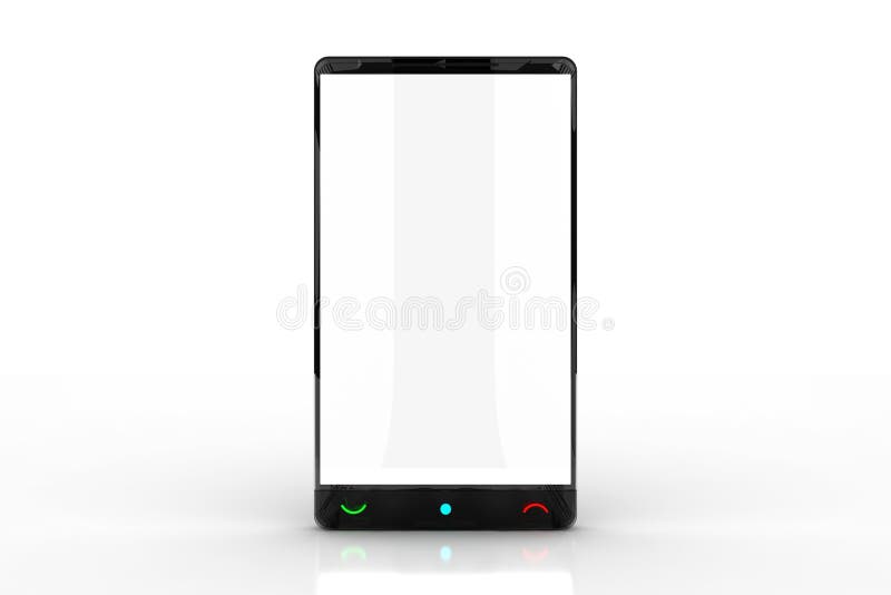Empty Cell Phone stock illustration. Illustration of render - 25956730