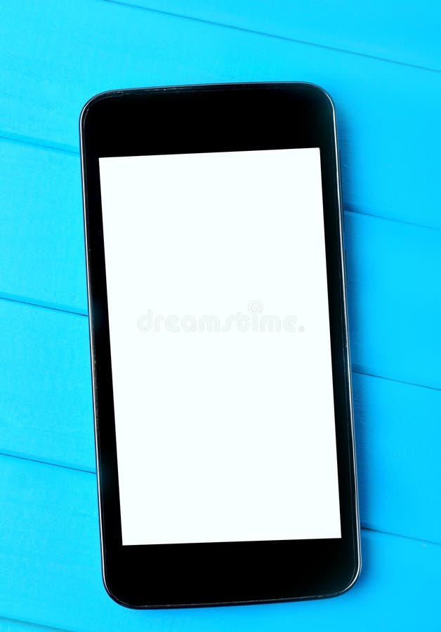 Empty cell phone on table stock photo. Image of message - 69492084