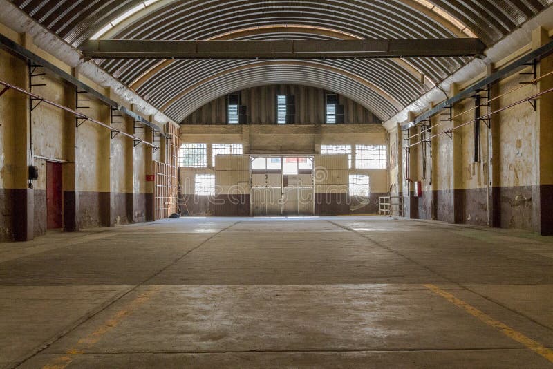 Empty Cellar with Sun Rays Entering through Fissures Stock Image ...