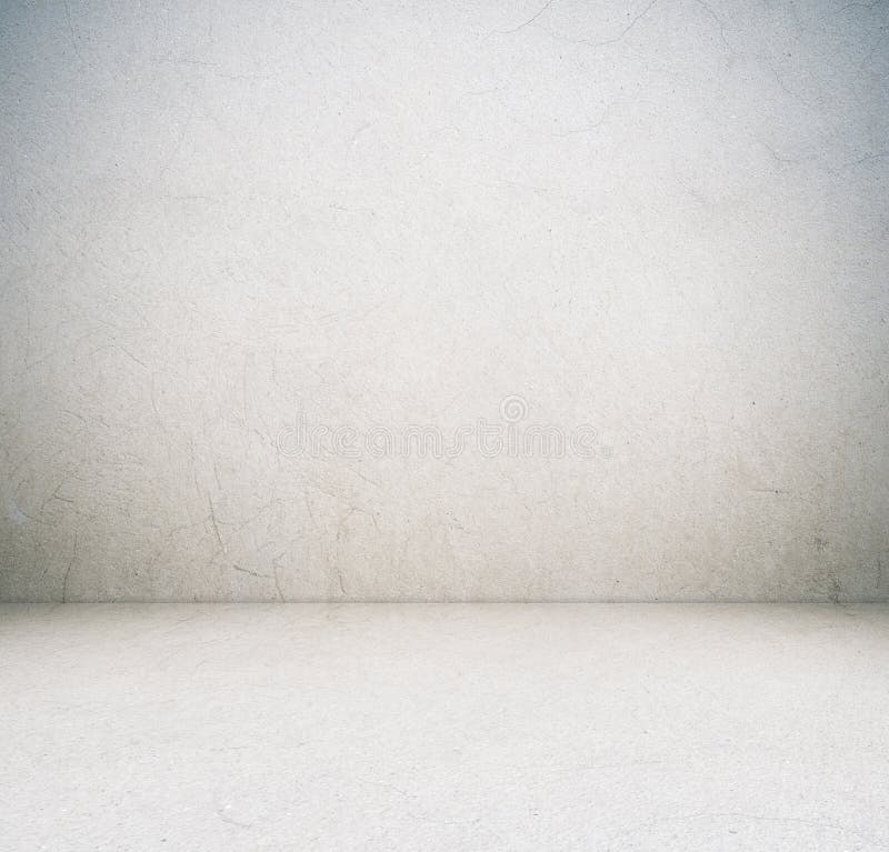 Empty Cement Room in Perspective View, Grunge Background Stock Image ...