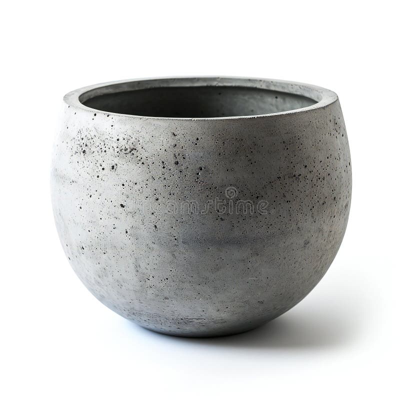 Empty Ceramic Pot Isolated on White Background Stock Illustration ...