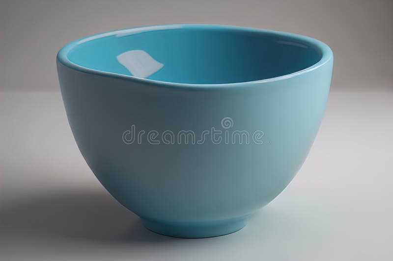 Empty Ceramic Pot on Solid Color Background. Minimalistic Design Stock ...