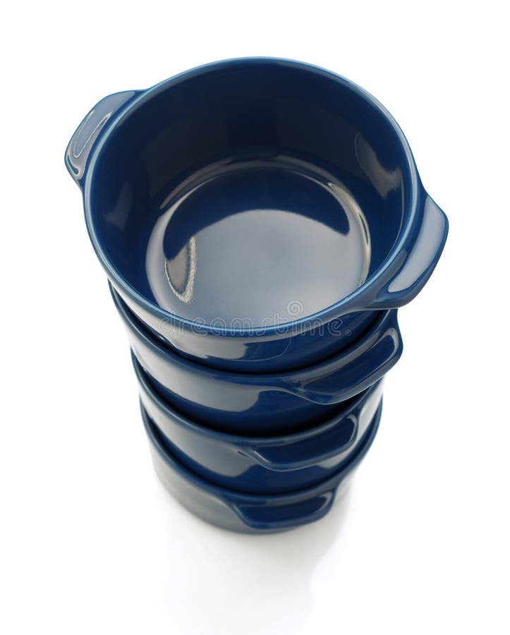 Empty ceramic pot on white stock image. Image of blue - 79793369