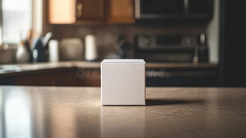 Empty Cereal Box Left on Counter. Stock Image - Image of entertainment ...